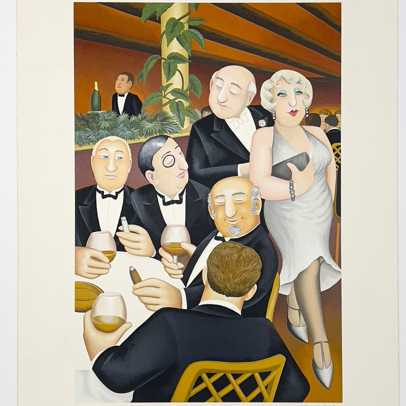 Beryl Cook | The Baron Entertains | MutualArt