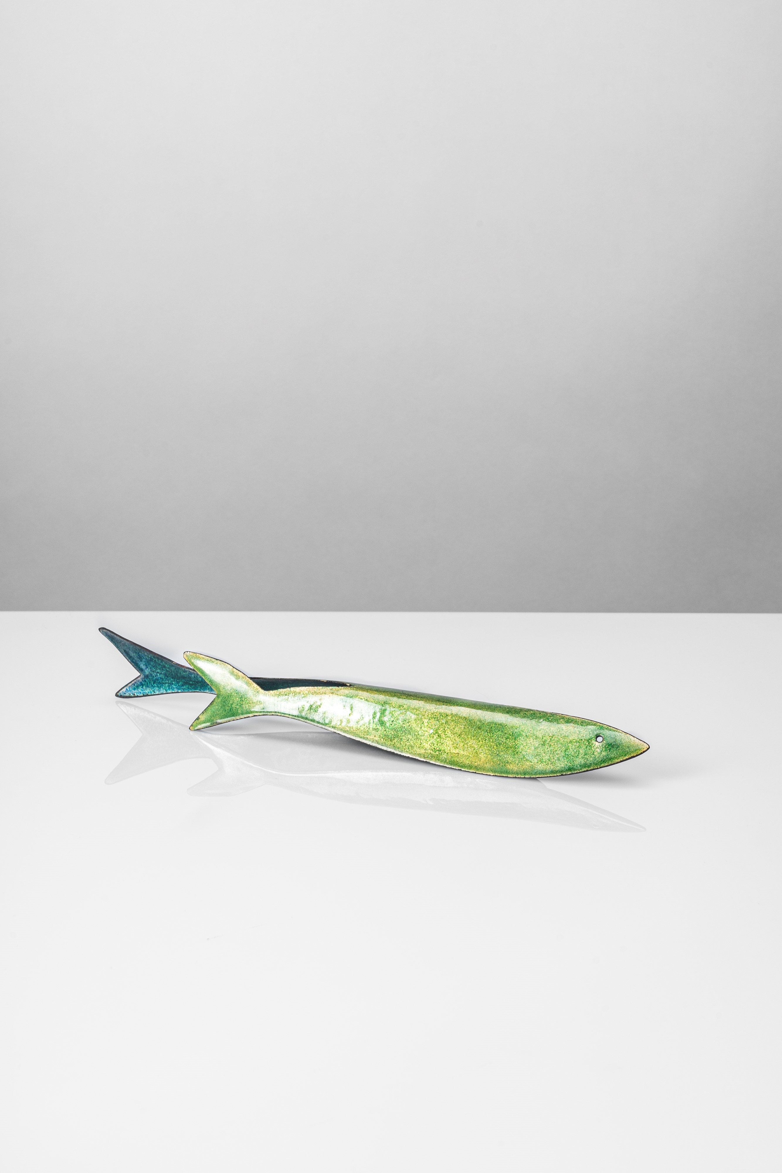 Gio Ponti | Enamelled copper Fish figure (1956) | MutualArt