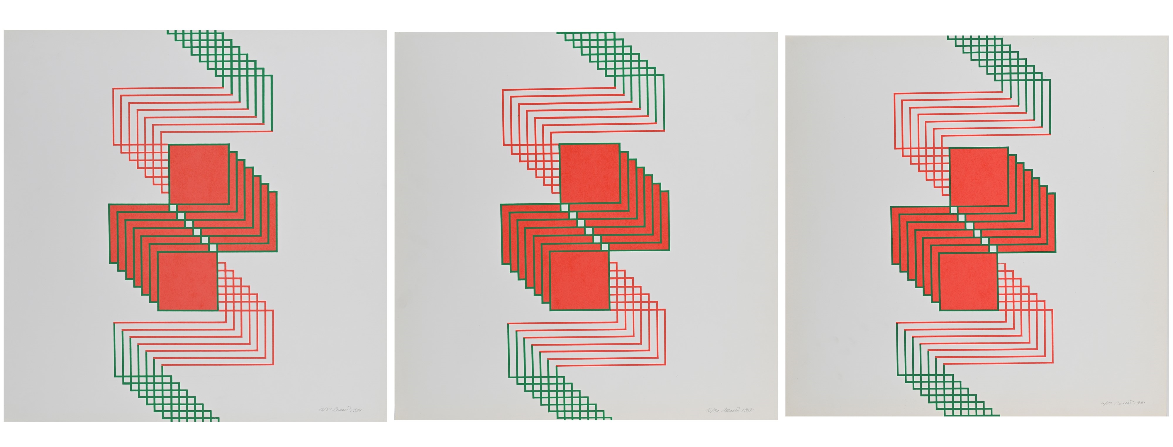 Beppe Bonetti | Lotto di 3 serigrafie | MutualArt