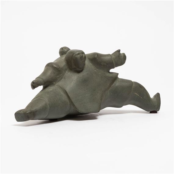 Tuna Iquliq | MOTHER WITH CHILD IN AMAUTI (1980s) | MutualArt