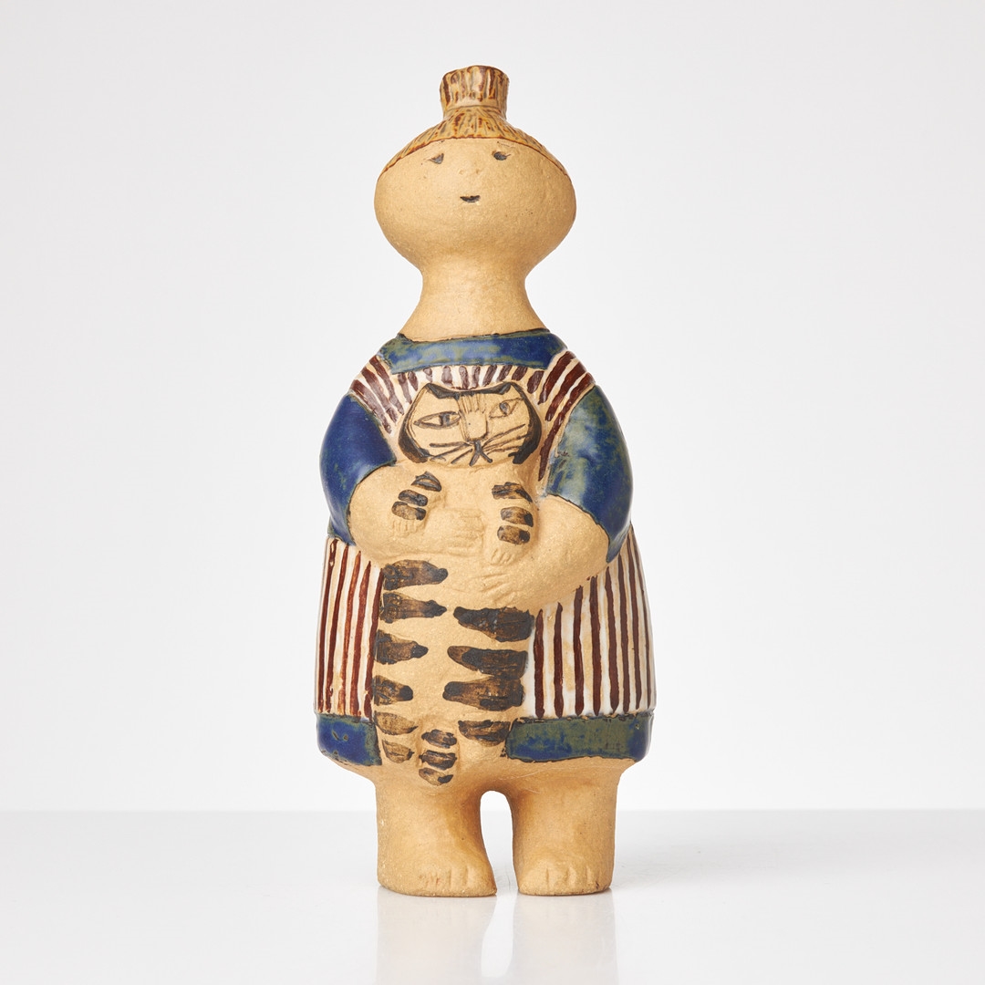 Lisa Larson | Stina med katt (1958 - 1967) | MutualArt