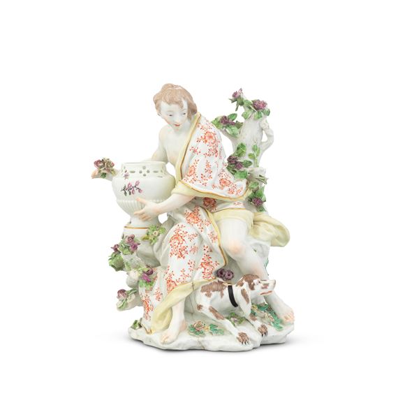 Jozef Willems | A fine Chelsea figure emblematic of Smell, circa 1755 ...
