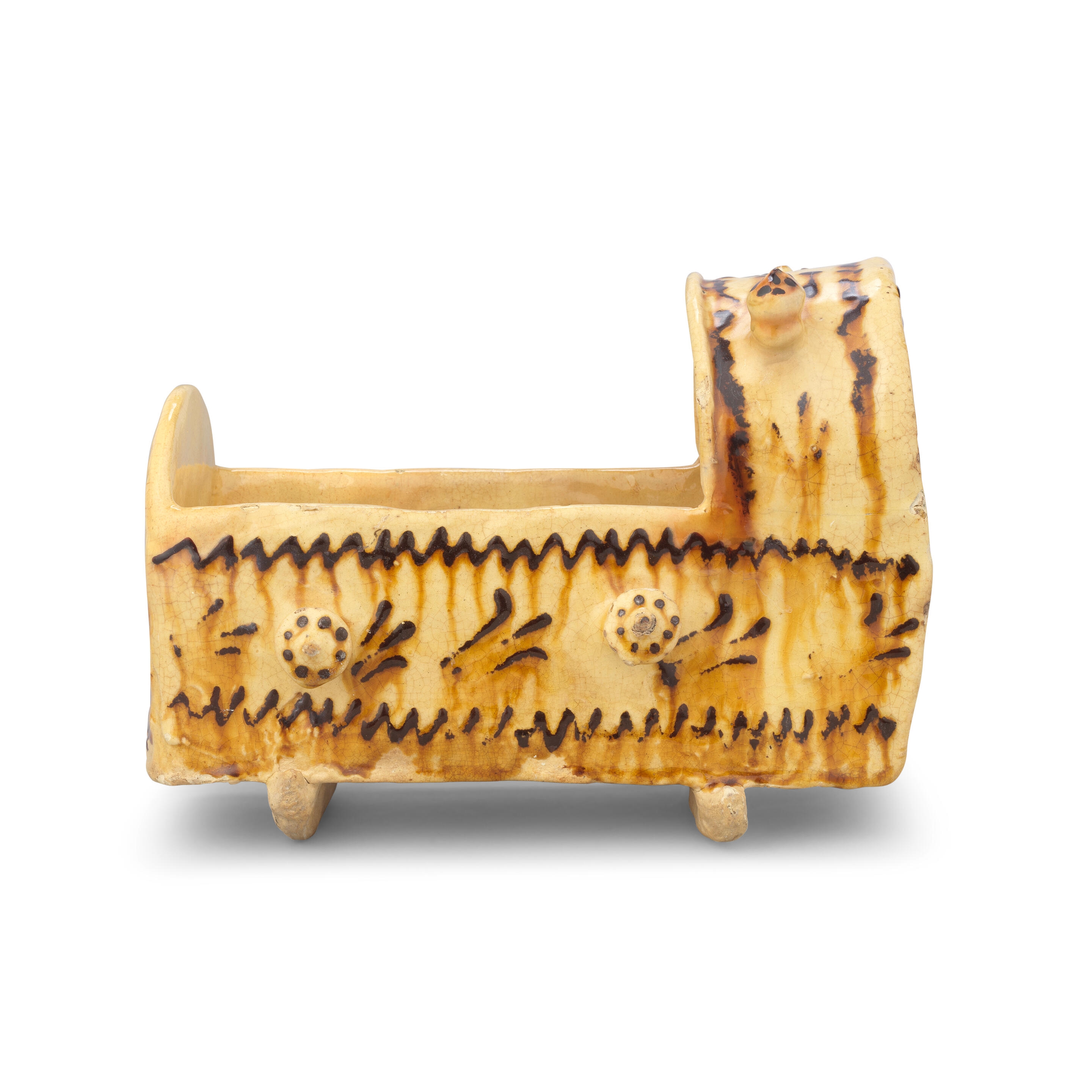 British School, 17th Century | A rare English slipware model of a ...