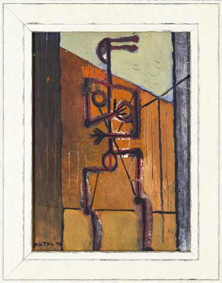 Bohumír Matal | Woman at the fence (1946) | MutualArt