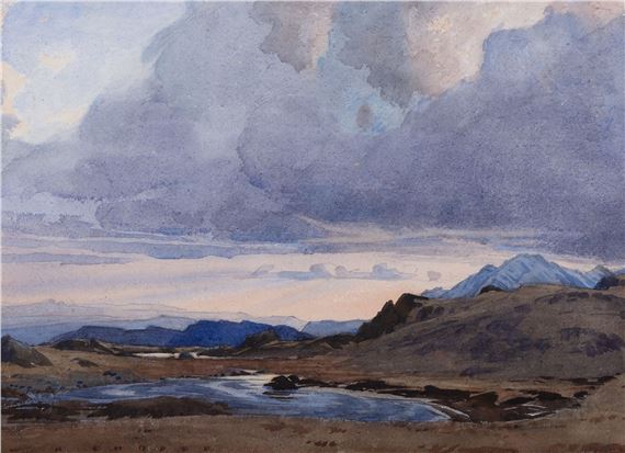 William Heaton Cooper | A Lakeland Tarn, possibly the Isle of Skye ...