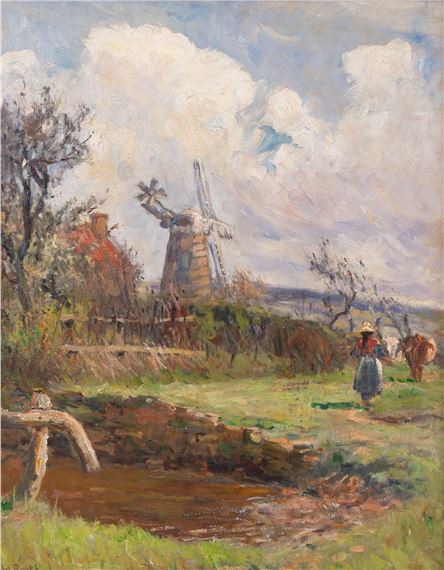 James William Booth | The Farm Pond at Ugthorpe Mill near Whitby ...