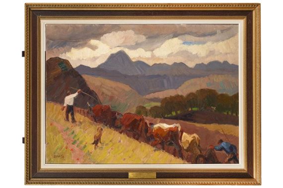 Jules Émile Zingg | Ploughing | MutualArt