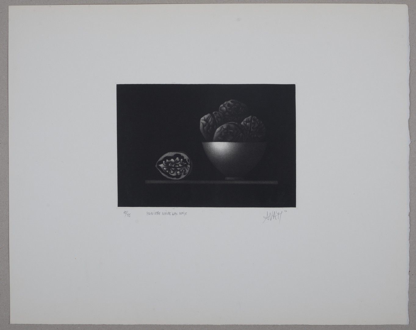 Mario Avati | Black manner with walnuts (1964) | MutualArt