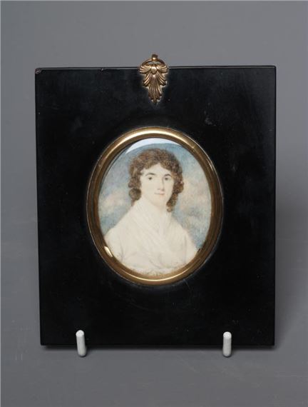 Frederick Buck | Portrait miniature of Elizabeth Bailey | MutualArt