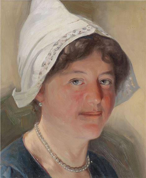 Dutch School, 18th Century | Portrait of a Woman in a White Dutch Lace ...