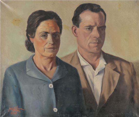 José Soler | Portrait of a Man and Woman (1937) | MutualArt