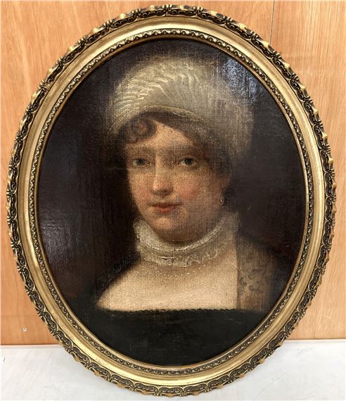 British School, 19th Century | Portrait of Mary Ann Hamer (Early 19th ...