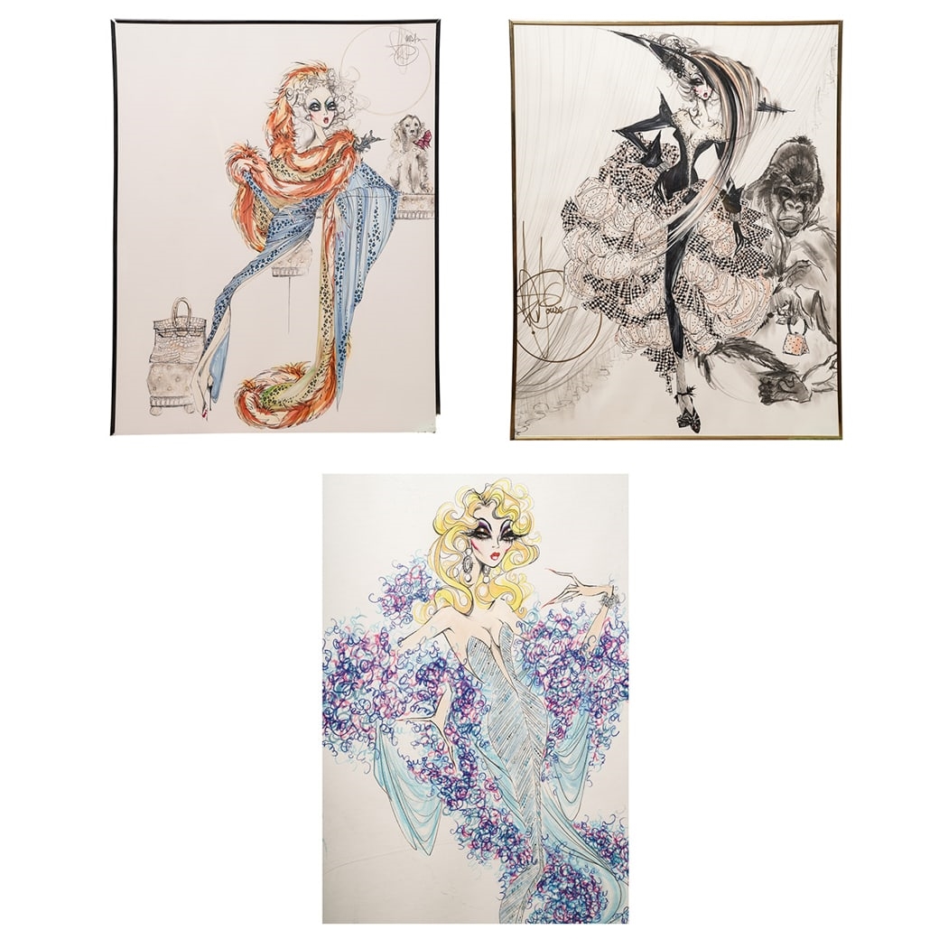 Robert St. John Roper | Mixed Media Fashion Illustrations | MutualArt