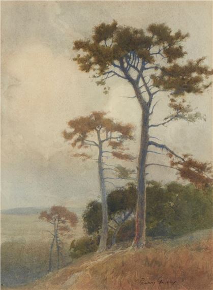 Percy Gray | California hillside landscape | MutualArt