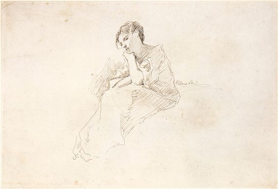 Domenico Morelli | Female figure | MutualArt