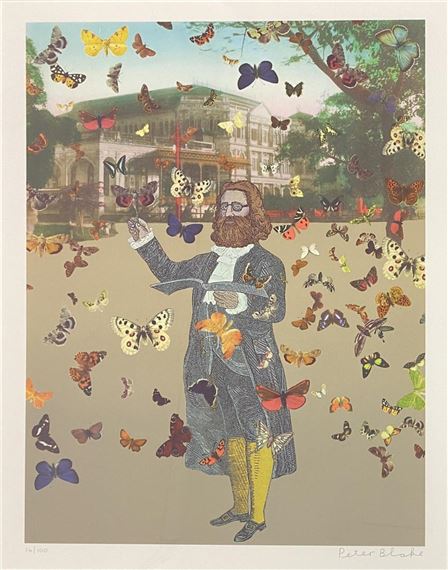 Peter Blake | The Butterfly Man at the Raffles Hotel, From the Far East ...