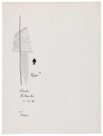 Charles Bukowski | Original drawing by Charles Bukowski (65) | MutualArt