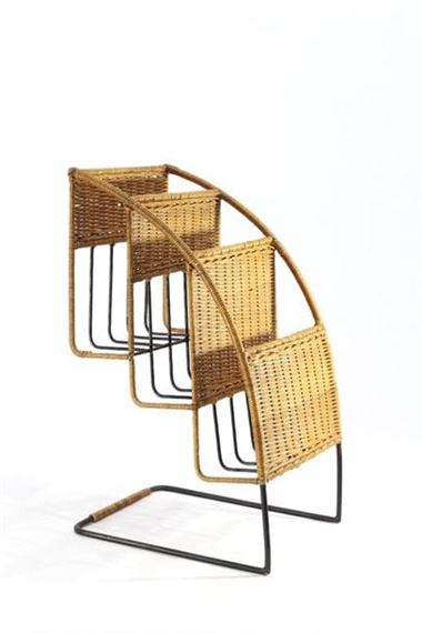 Raoul Guys | Rare three-tier magazine rack (1945 - 1950) | MutualArt