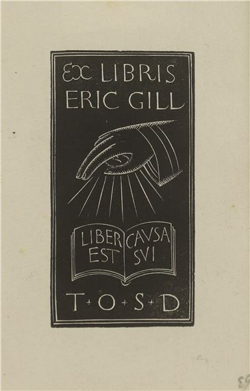 Eric Gill | Bookplate of Eric Gill (1928) | MutualArt
