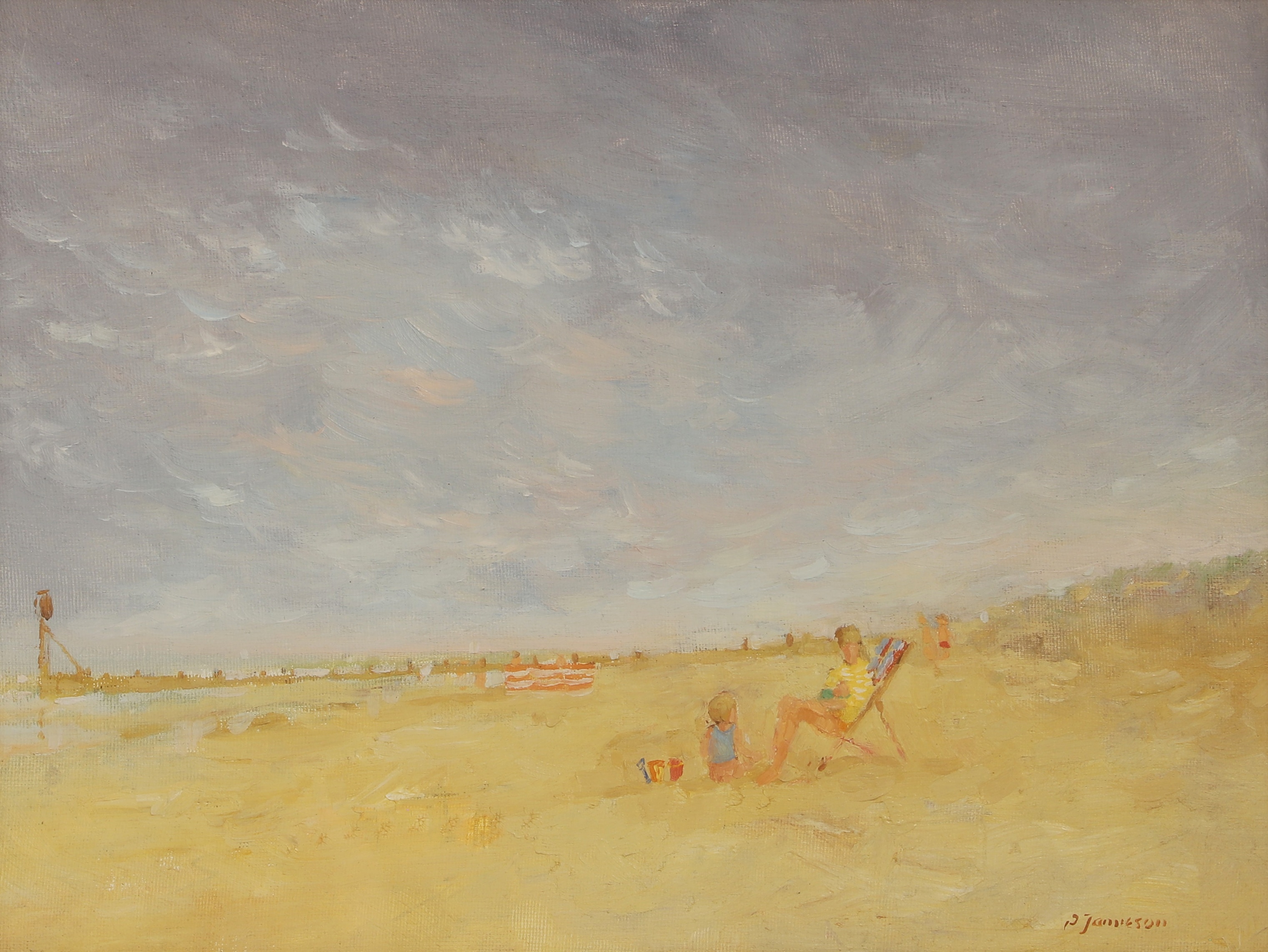 Peter Jamieson | Di on the Beach at Cart Gap, Happisburgh, with ...