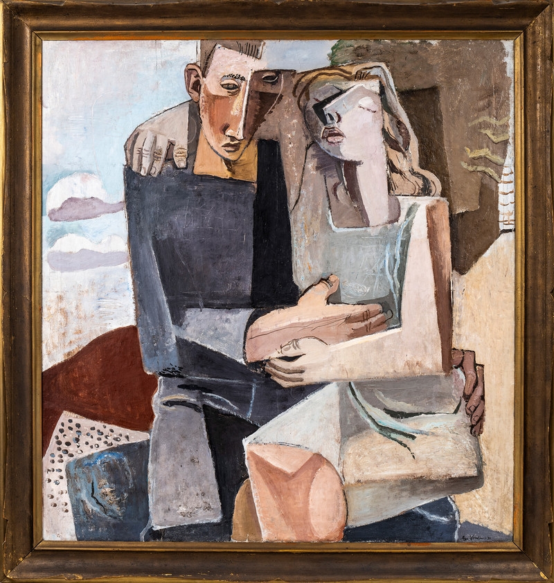 Aage Storstein | The Engaged Couple (1930) | MutualArt