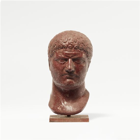 Roman School, 19th Century | A red porphyry bust of Emperor Caligula ...