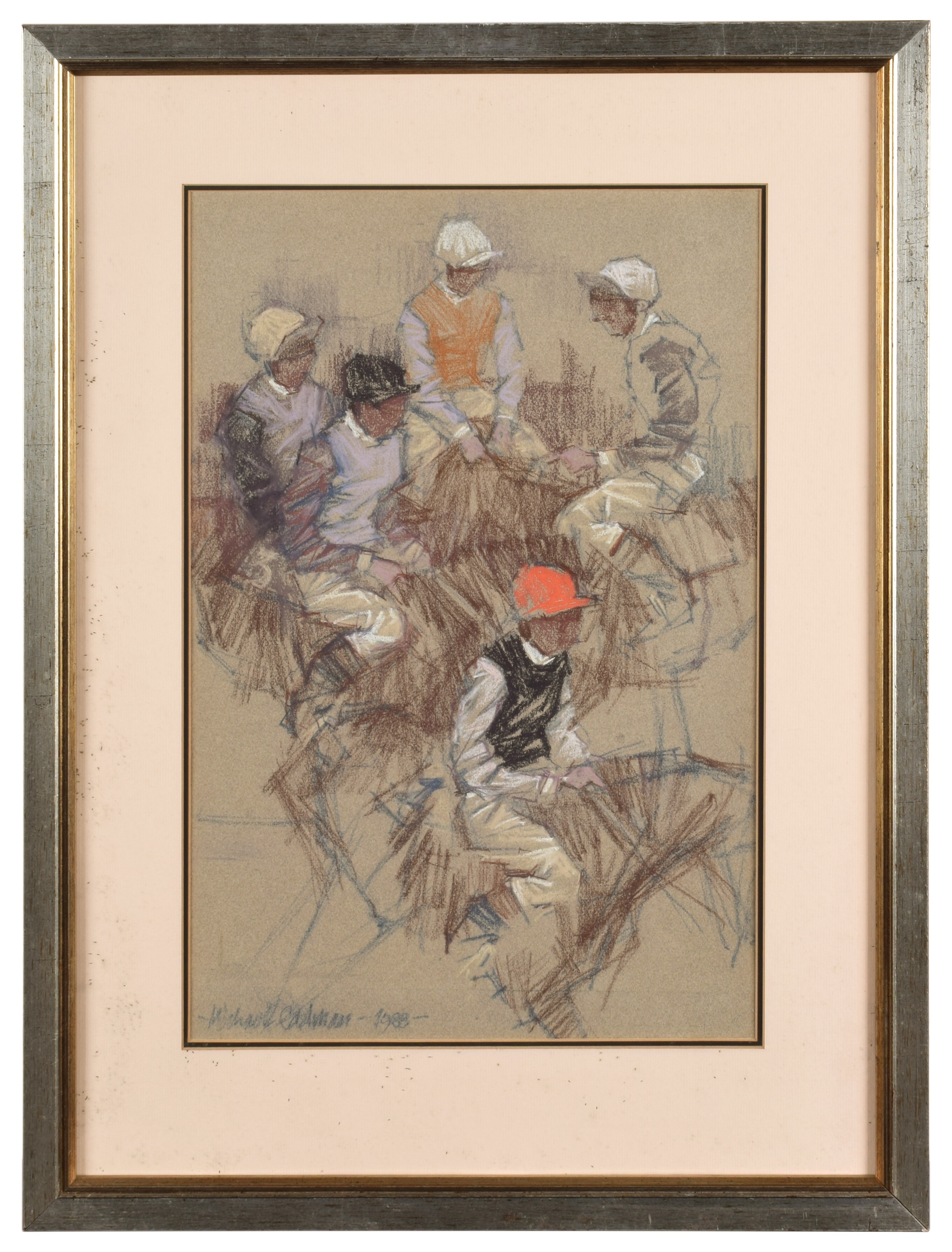 Michael Lawrence Cadman | Muster of Jockeys (1988) | MutualArt