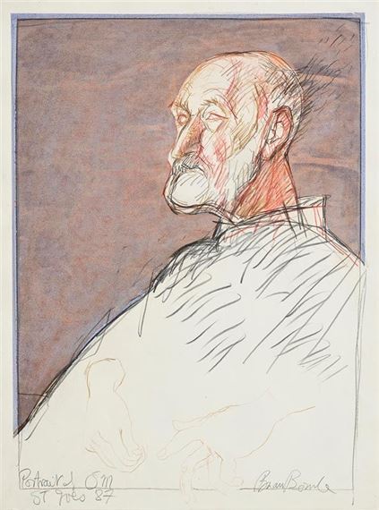 Brian Bourke | Portrait of Tony O'Malley, St. Ives (1987 (1987) | MutualArt