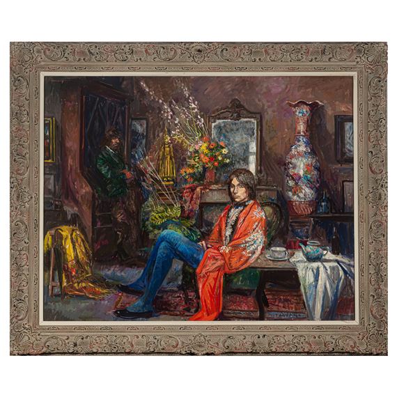 Ramón de Capmany | El taller del pintor y su modelo | Artwork ...