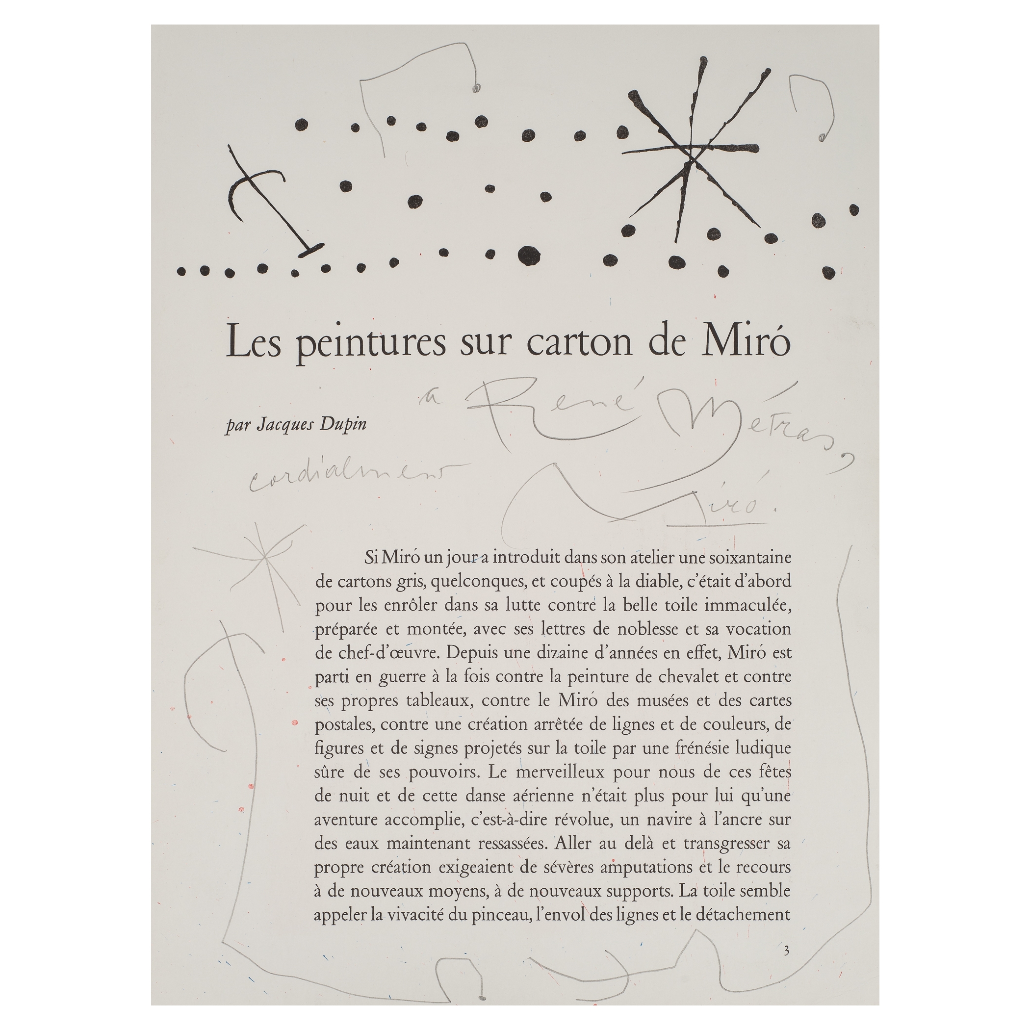 Joan Miró | Untitled | MutualArt