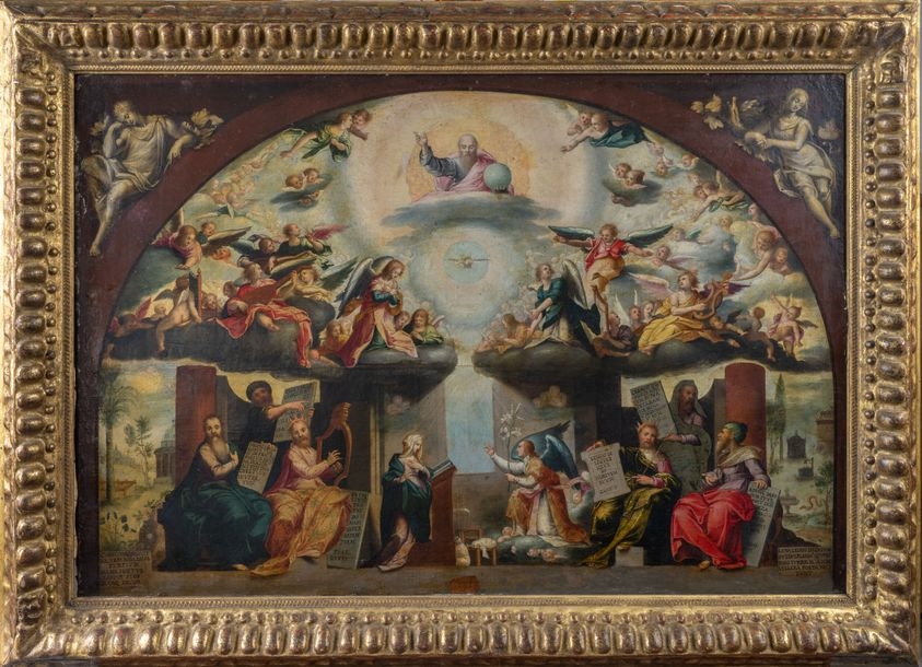 Federico Zuccaro | Annunciation scene with six prophets | MutualArt