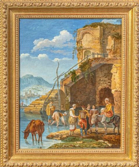 Jean-Pierre-Louis-Laurent Hoüel | La Halte | MutualArt