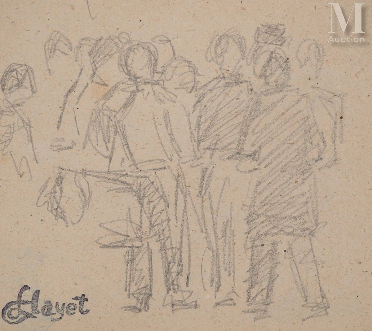 Louis Hayet | The reunion | MutualArt