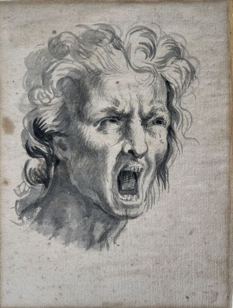 Charles Le Brun | Expression sketch | MutualArt