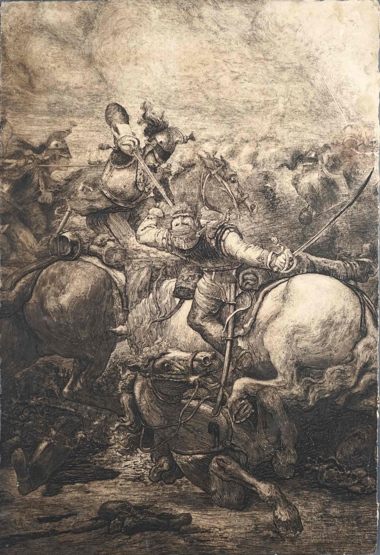 Arthur Henri Lefort des Ylouses | Cavalry shock | MutualArt