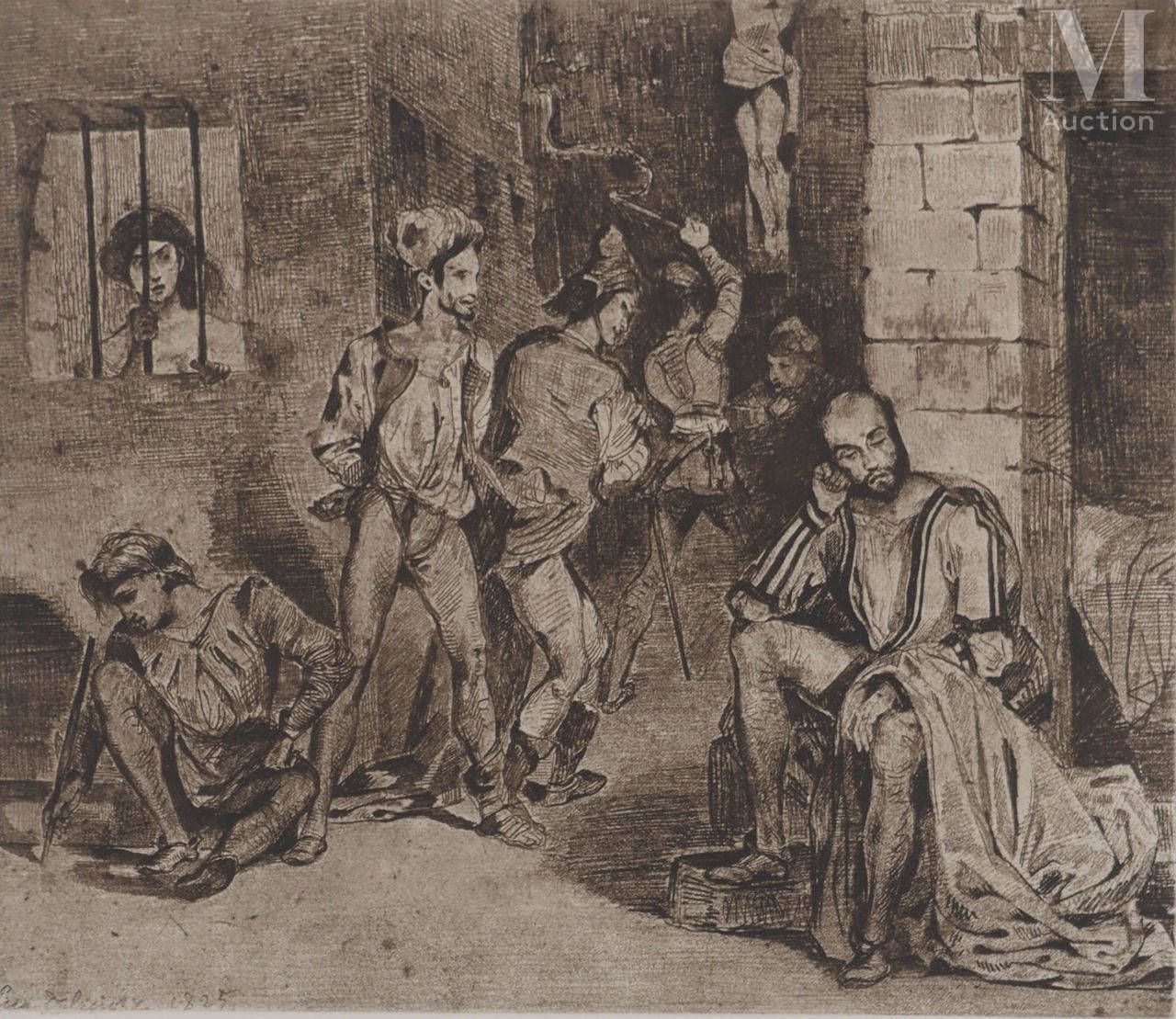 Eugène Delacroix | Tasso in the madhouse | MutualArt