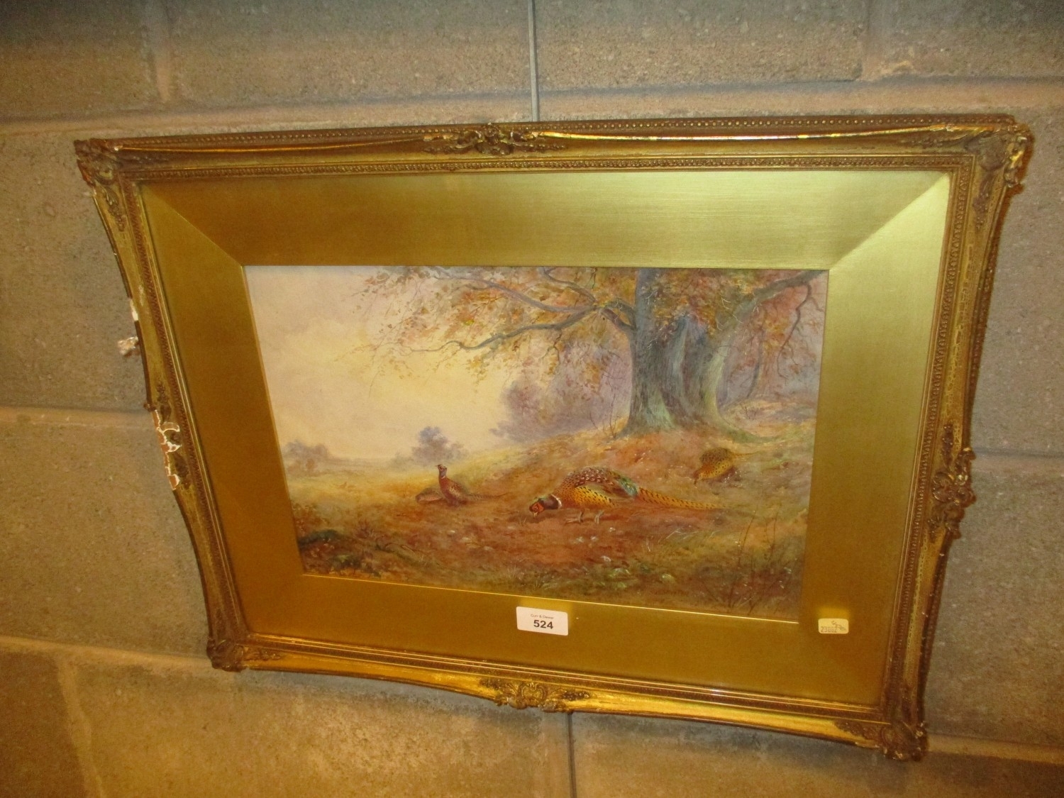 James Stinton | Pheasants Under a Tree | MutualArt