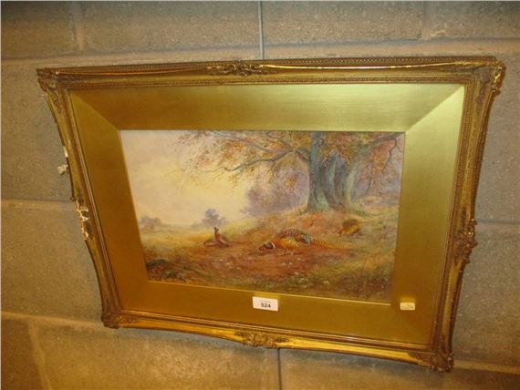 James Stinton | Pheasants Under a Tree | MutualArt