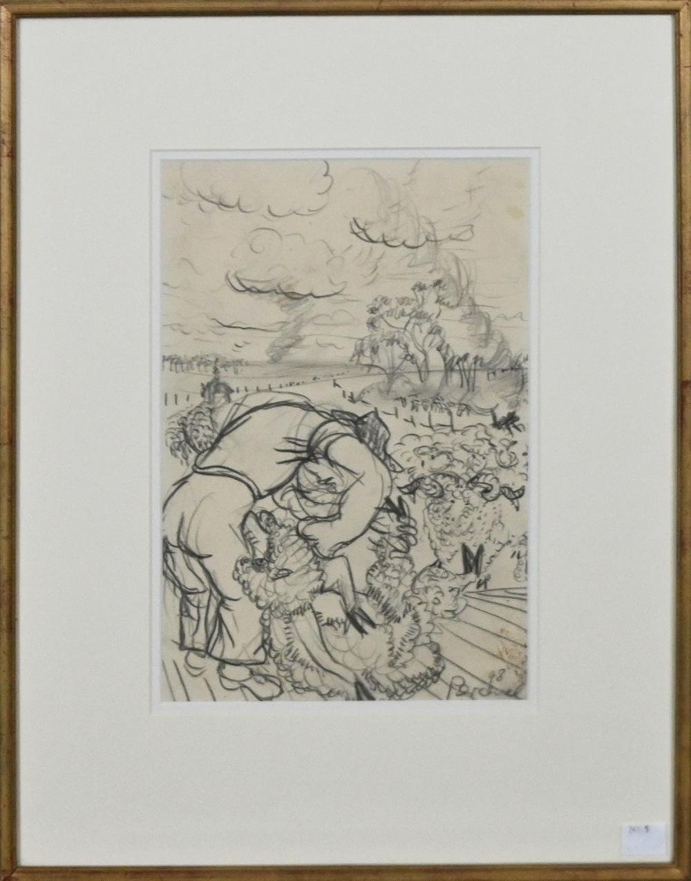 John Perceval | SHEARING THE SHEEP (1948) | MutualArt