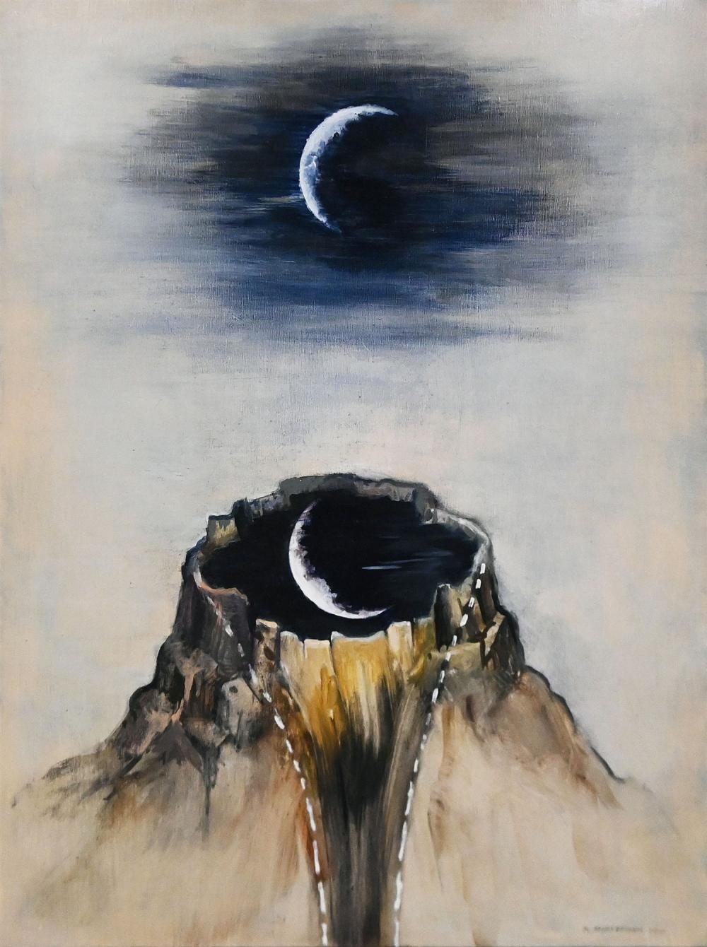 Kevin Mortensen | THE MOON IN A CRATER (2021) | MutualArt