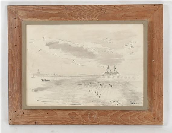 Joe Jones | A harbor scene | MutualArt