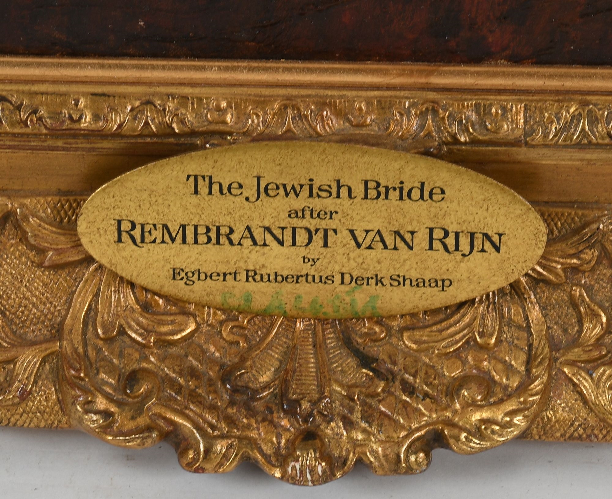 Egbert Rubertus Derk Schaap | After Rembrandt's The Jewish Bride ...