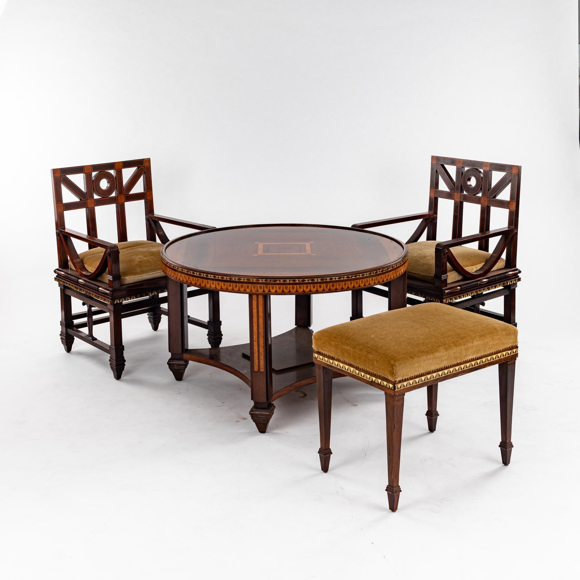 Peter Behrens | Four-piece furnishing from the reception room at the ...