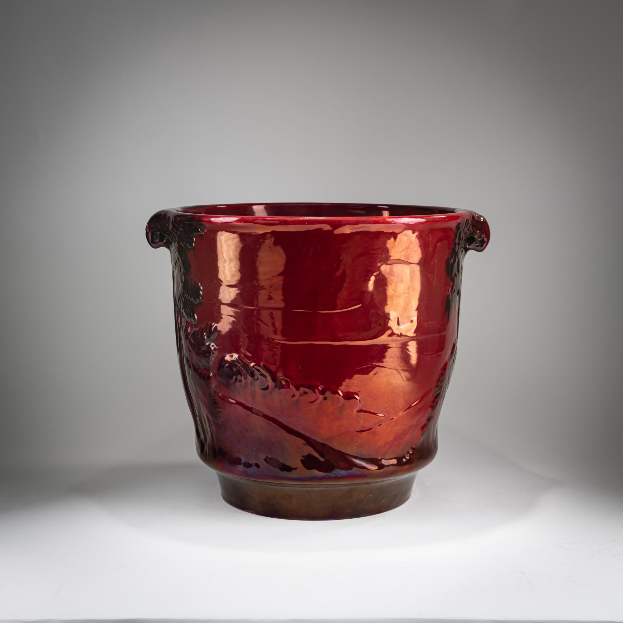 Vilmós Zsolnay | Large cachepot (1900) | MutualArt
