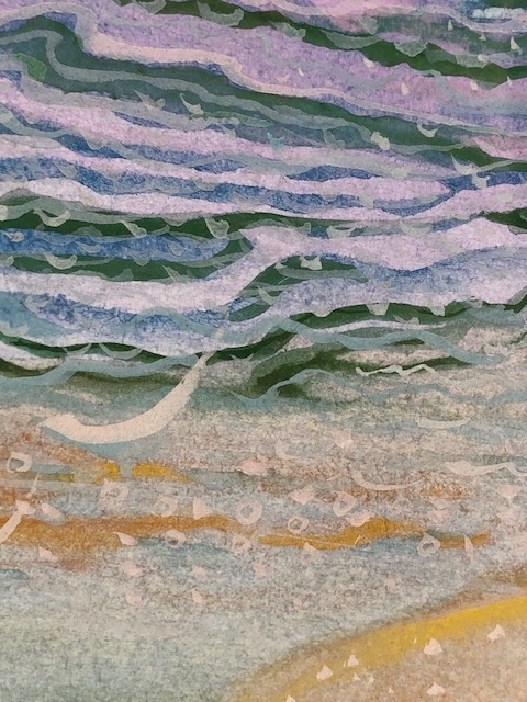 Colin Dawes | Futuristic multi coloured landscape painting | MutualArt