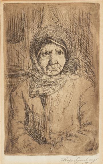 Hugo Simberg | Broom Granny II | MutualArt