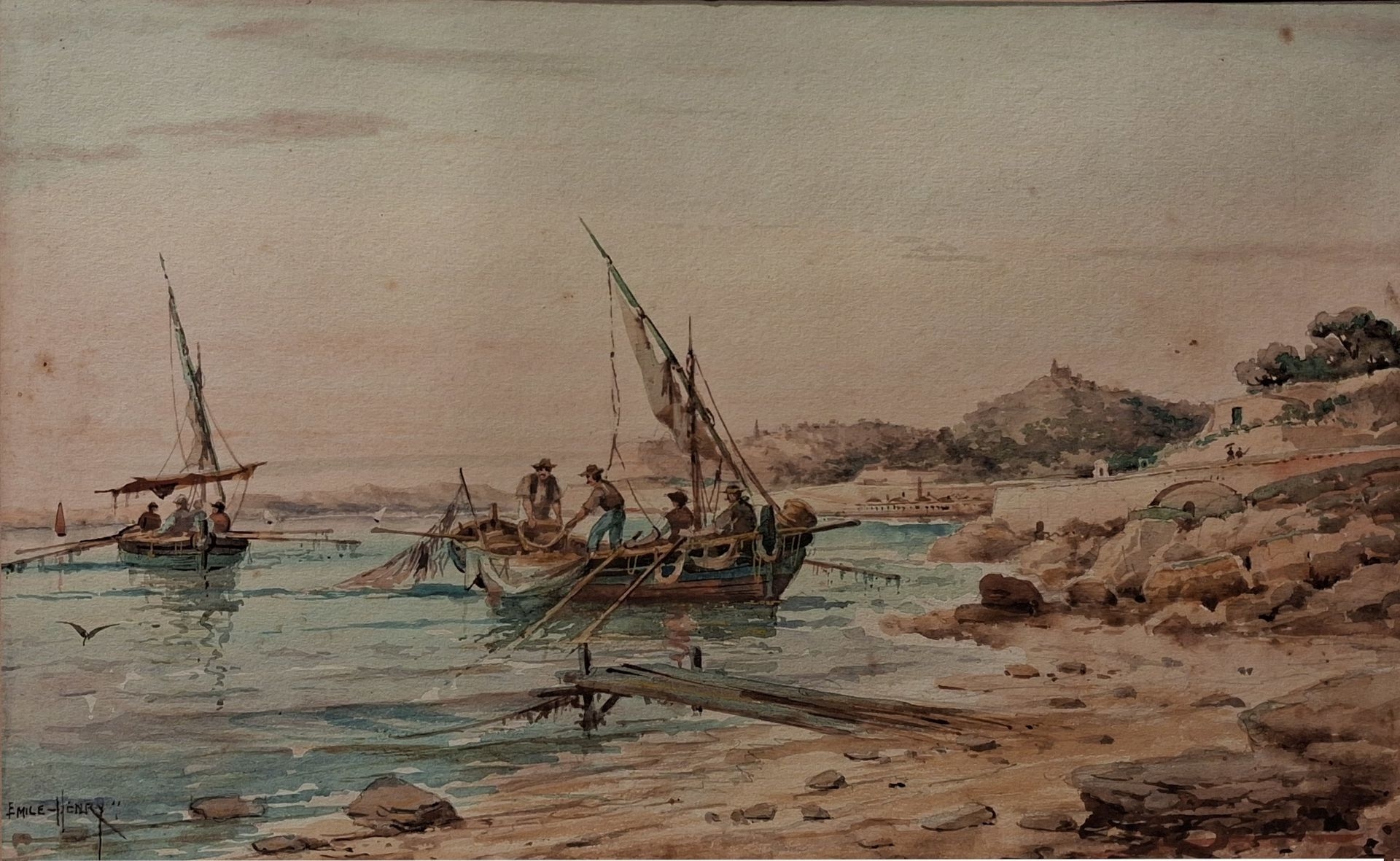 Émile Henry | The departure of the fishermen | MutualArt