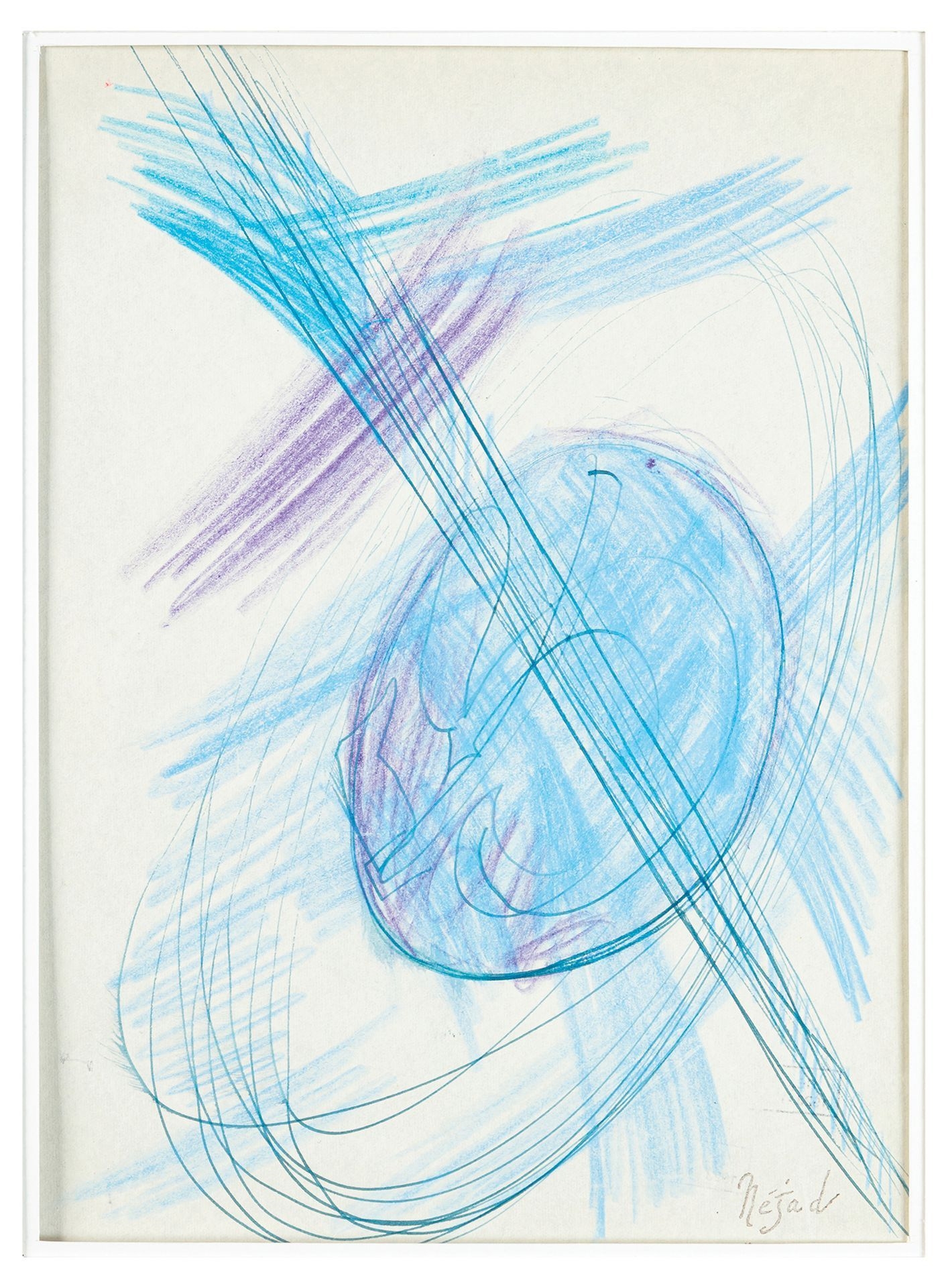 Mehmed Melih Devrim Néjad | Composition Dessin à la plume et crayons de ...