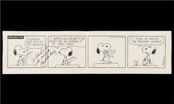 Charles Schulz | Original Peanuts Snoopy Drawing (26) | MutualArt