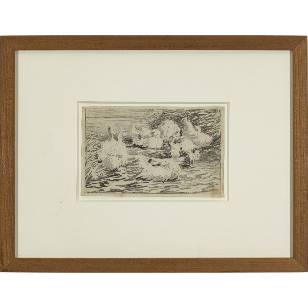 Alexander Max Koester | Sieben sich putzende Enten - Große Entengr. im ...